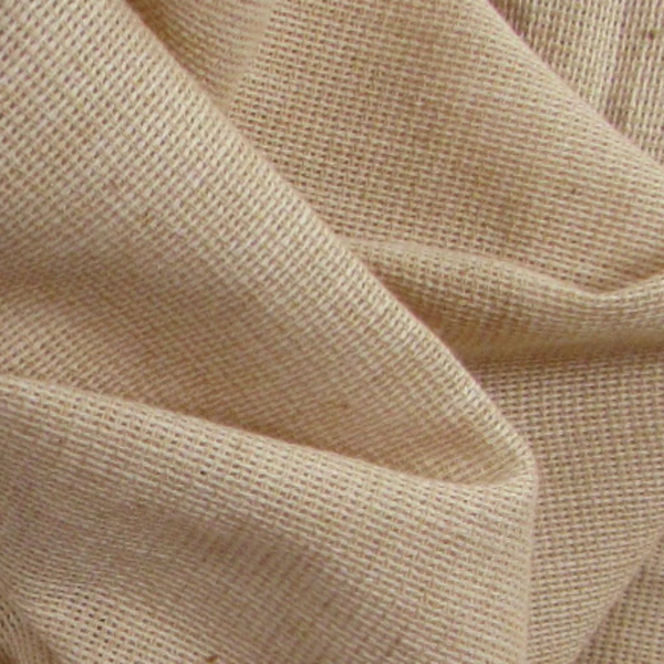Organic Cotton Colorgrown Leno Fabric - Pecan Color & Organic Cotton Plus
