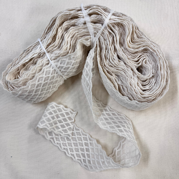 Organic Cotton Lace - Natural Color - Lace-15mm-Natural & Organic ...
