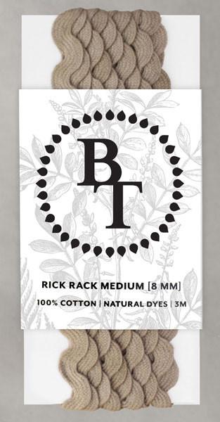 Organic Cotton Rick Rack 8mm & Organic Cotton Plus