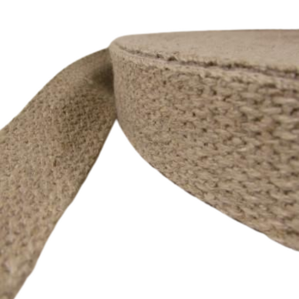 100% Hemp Webbing 3/4" Width - Natural Color & Organic Cotton Plus