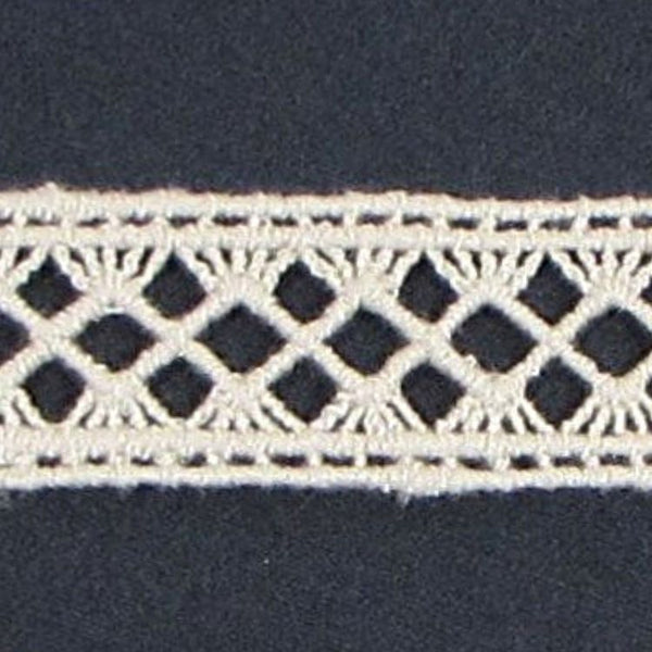 Organic Cotton Lace - Natural - Lace-25mm-Natural.2 & Organic Cotton Plus